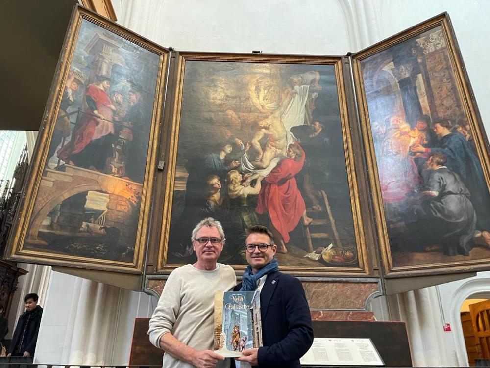 Les iconiques Anversois Nello et Patrasche battent le pavé de la BD ...